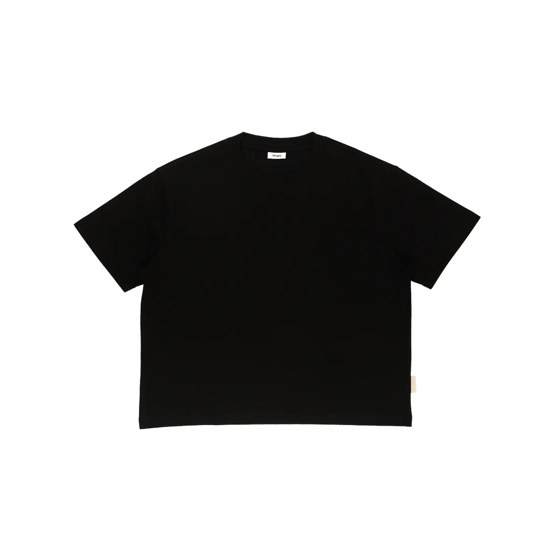 Cropped black tee store